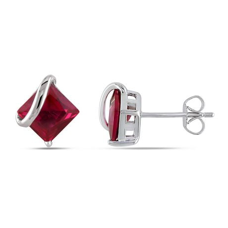Click here for Tangelo 2-1/3 Carat T. G.W. Created Ruby 10 K Whit... prices