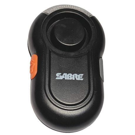 Sabre Black Personal Alarm with LED Light & Clip, Personal Alarm with ...