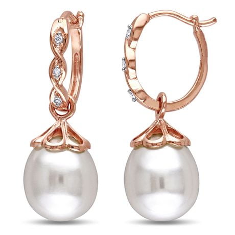 Click here for Miabella 9-9.5Mm Cultured Freshwater Pearl And Dia... prices