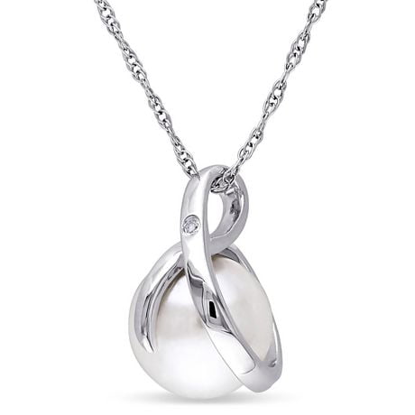 Click here for Miabella 8-8.5Mm Cultured Freshwater Pearl And Dia... prices