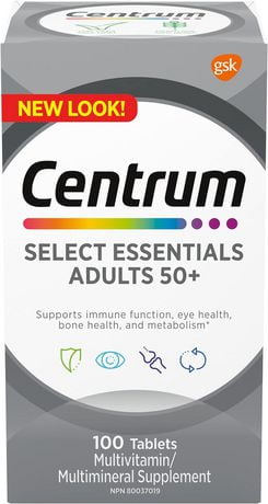 Centrum Select Chewables Adults 50+ Multivitamin Supplement Chewable ...