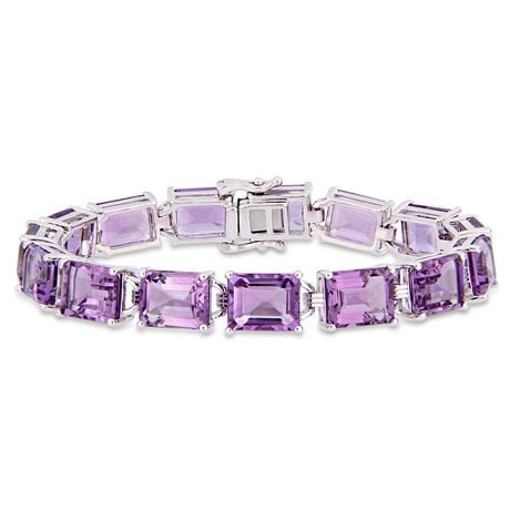 Click here for Tangelo 45 Carat T. G.W. Emerald-Cut Amethyst Ster... prices