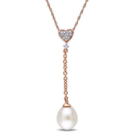 Click here for Miabella 8-8.5Mm Cultured Freshwater Pearl And Dia... prices