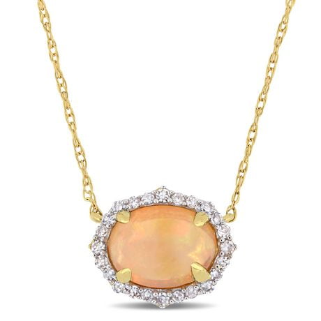 Click here for Tangelo 3/4 Carat T. G.W. Ethiopian Opal And 1/10... prices