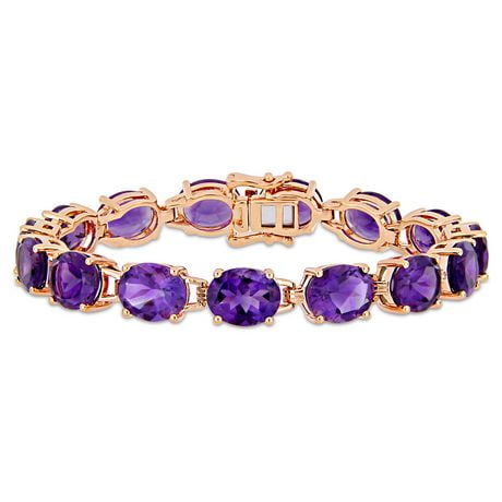Click here for Tangelo 36 Carat T. G.W. Amethyst Rose Rhodium-Pla... prices