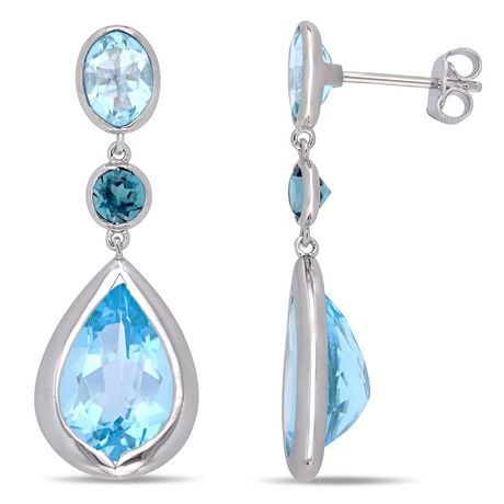 Click here for Tangelo 15-1/2 Carat T. G.W. Blue Topaz Sterling S... prices