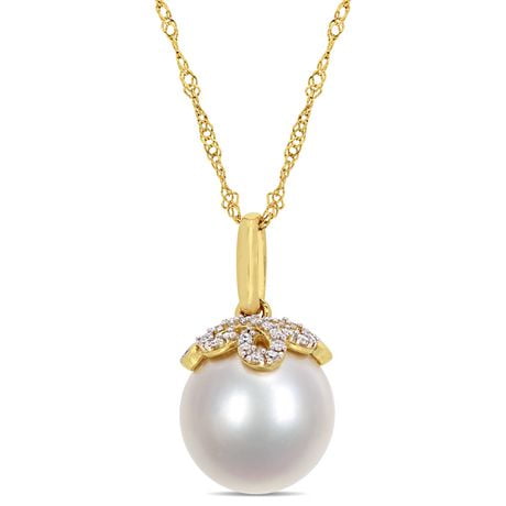 Click here for Miabella 10-11Mm South Sea Cultured Pearl And Diam... prices