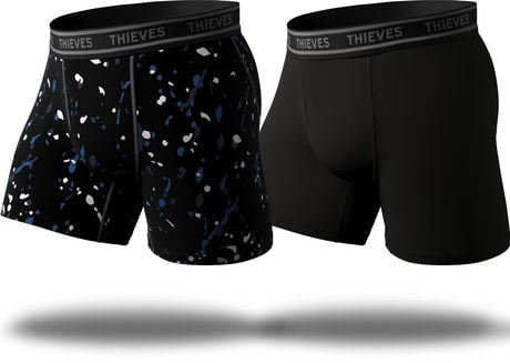 Click here for Thieves Superfit Mens Boxer Brief 2-Pack Black L prices