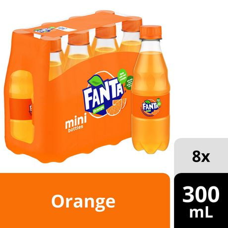 Fanta Orange 300mL Mini Bottles, 8 Pack | Walmart Canada