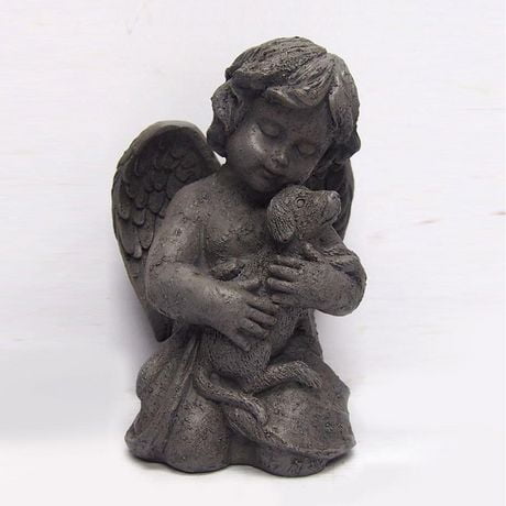 hometrends Cherub Statue with Dog | Walmart Canada