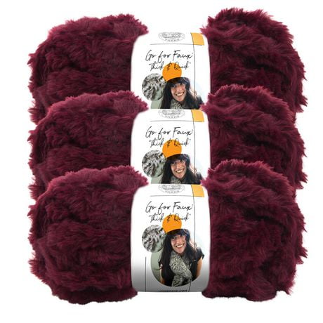 Lion Brand Go For Faux Thick & Quick Yarn - Red Panda | Walmart Canada