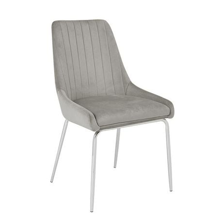 Click here for Home Gear Set Of 2 Upholstered Dining Chairs Grey... prices