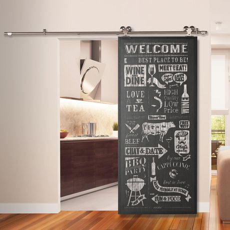 Click here for Wood & Hart 37 Bistro Black Chalk Board Barn Door... prices