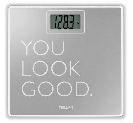 Click here for Thinner By Conair Digital Glass Phrase Scale Silve... prices