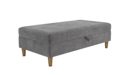 Click here for Dhp Hartford Storage Ottoman Dark Gray prices