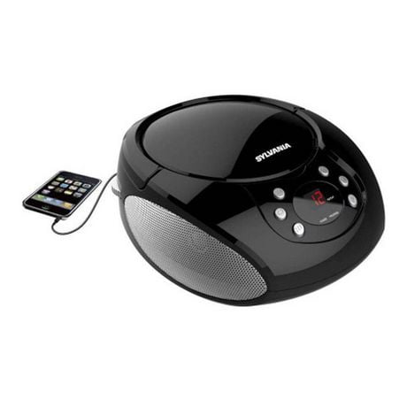 Click here for Sylvania Portable Cd/Radio Boombox Black Black prices