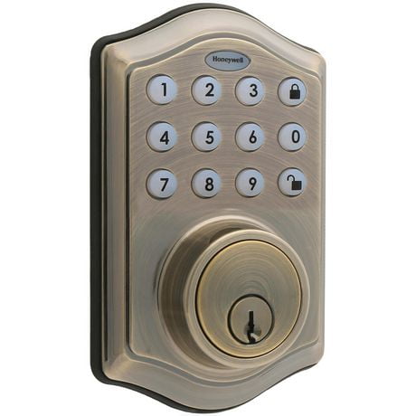 Honeywell Digital Keypad Deadbolt - Antique Brass - Walmart.ca