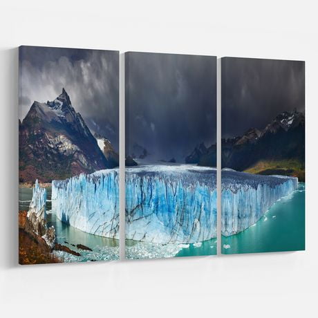 Click here for Design Art Perito Moreno Glacier Canvas Print Blue... prices