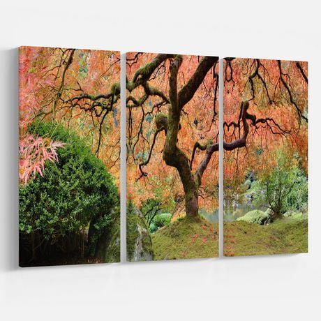 Click here for Design Art Old Japanese Maple Tree Canvas Print Re... prices