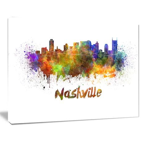 Click here for Design Art Las Vegas Skyline Canvas Print Purple 3... prices