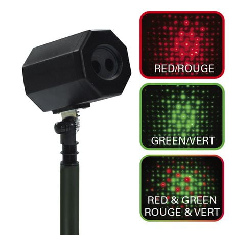 EZ-Illuminations Multicolor Animated Star Laser LED Projector Christmas ...