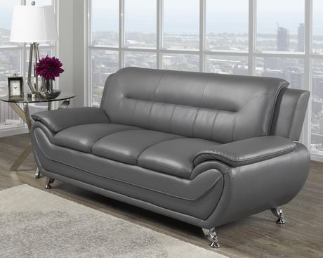 Click here for Brassex Inc Riley 3-Seater Sofa  Grey Grey prices