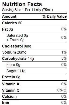 Chapman's Ice Cream Super Lolly Banana Water Ice Treats | Walmart Canada
