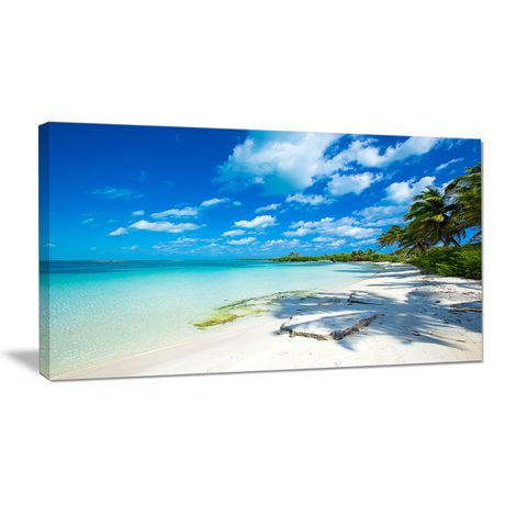 Click here for Design Art Tropical Beach With Palm Shadows Large... prices
