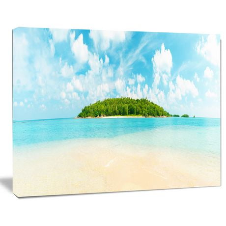 Click here for Design Art Tropical Island Panorama Canvas Print B... prices