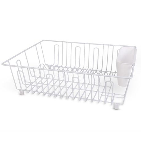 Mainstays Large Dish Drainer - White, Large Dish Drainer - Walmart.ca