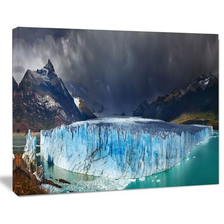 Click here for Design Art Perito Moreno Glacier Canvas Print Blue... prices