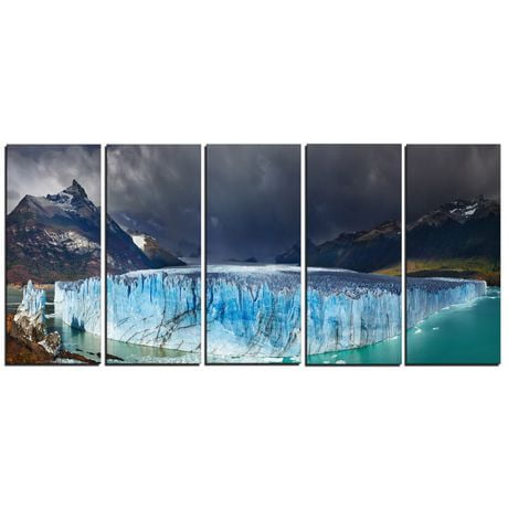 Click here for Design Art Perito Moreno Glacier Canvas Print Blue... prices