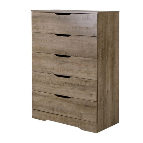 Click here for South Shore Holland 5-Drawer Chest Weathered Oak prices