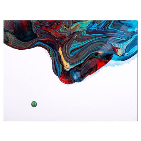 Click here for Design Art Multi Color Acrylic Paint Canvas Print... prices