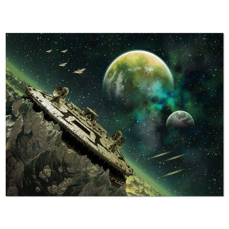 Click here for Design Art Alien Planet Canvas Print Black 32In X... prices
