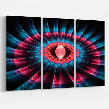Click here for Design Art Abstract Colorful Fractal Flower Canvas... prices