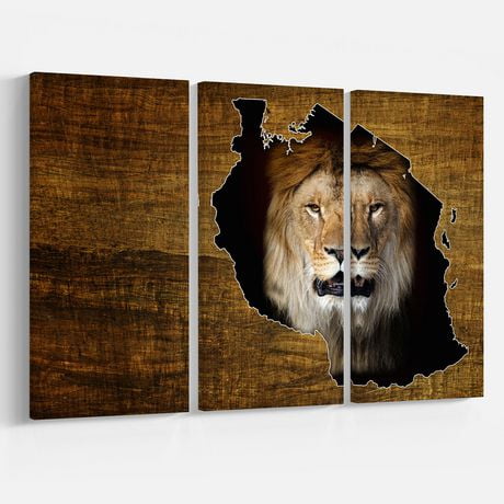 Click here for Design Art Tanzania Wildlife Map Design Canvas Pri... prices