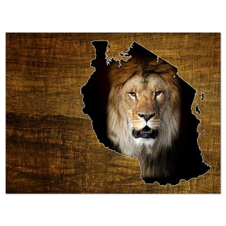 Click here for Design Art Tanzania Wildlife Map Design Canvas Pri... prices