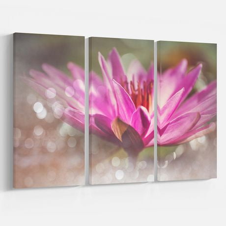 Click here for Design Art Pink Lotus On Abstract Background Canva... prices