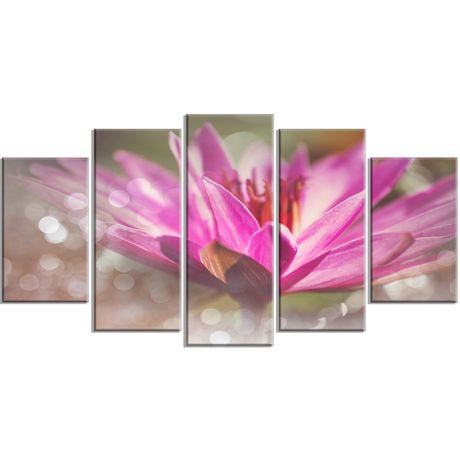 Click here for Design Art Pink Lotus On Abstract Background Canva... prices
