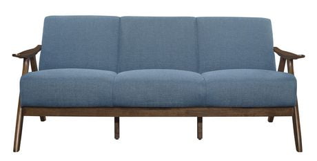 Click here for Topline Home Furnishings Blue Fabric Sofa Blue Sof... prices