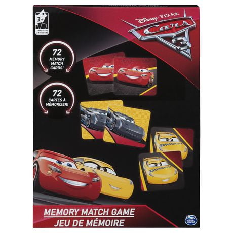 Cars 3 Disney Pixar - Cars 3 - Memory Match Game - Walmart.ca