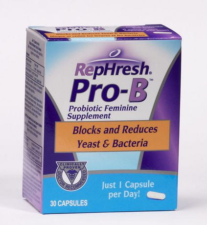 RepHresh Pro-B, Probiotic feminine supplement reduces yeast and ...