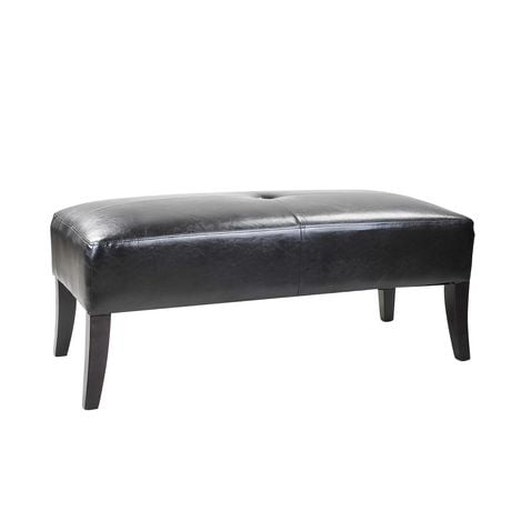 Click here for Corliving Antonio Bonded Leather Bench Black prices