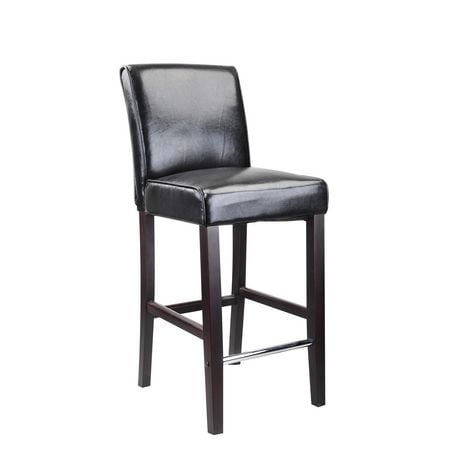 Click here for Corliving Antonio Leather Bar Height Bar Stool Bla... prices