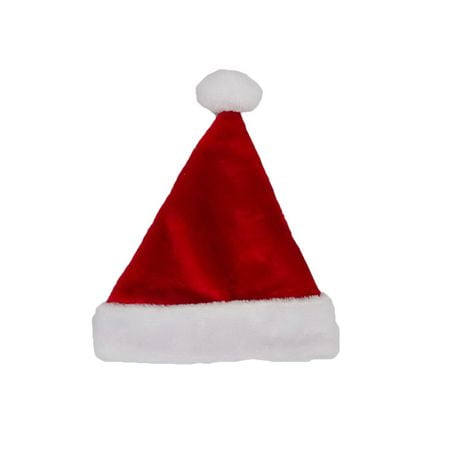 Holiday Time 17in Plush Santa Hat | Walmart Canada