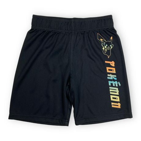 Pokemon Boys knee length sporty shorts. These all over mesh boy shorts ...