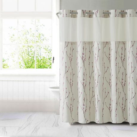 Click here for Hookless Brand 3-In-1 Cherry Bloom Shower Curtain... prices