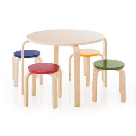 Click here for Guidecraft Nordic Table And Chairs Set - Color Nat... prices