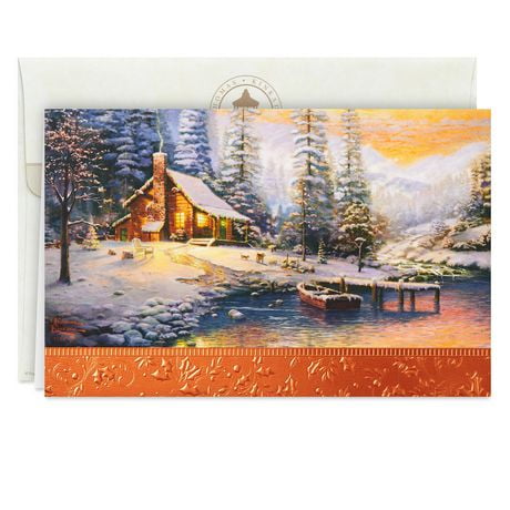 Connections from Hallmark Boxed Christmas Cards (Thomas Kinkade Log ...